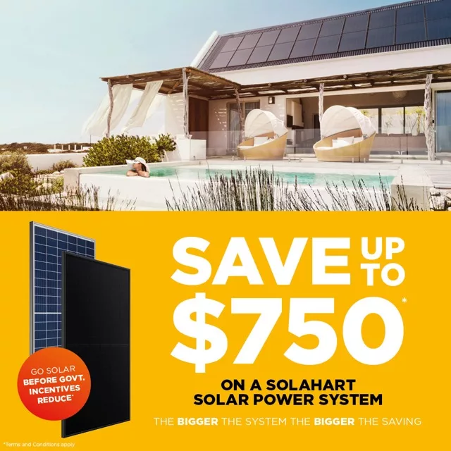 Save $750* on a Solahart Solar Power System - Solahart Gladstone